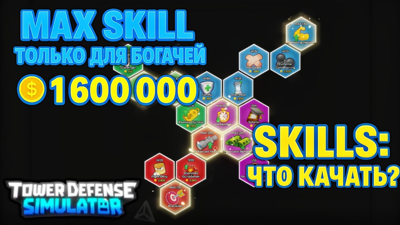 🌳 ОБНОВЛЕНИЕ TDS: ДЕРЕВО НАВЫКОВ — Как работает Skill Tree в Tower ...