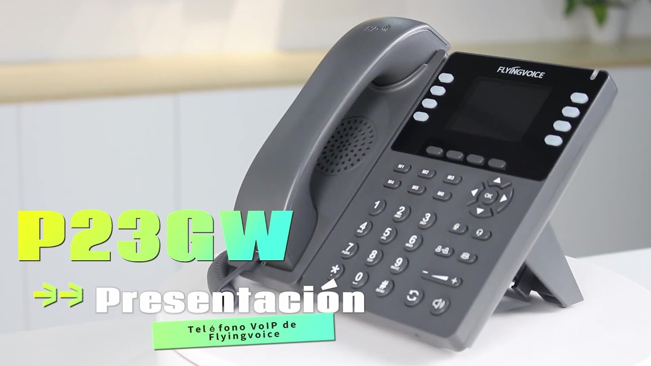 Presentación de Teléfono VoIP P23GW de Flyingvoice - YouTube