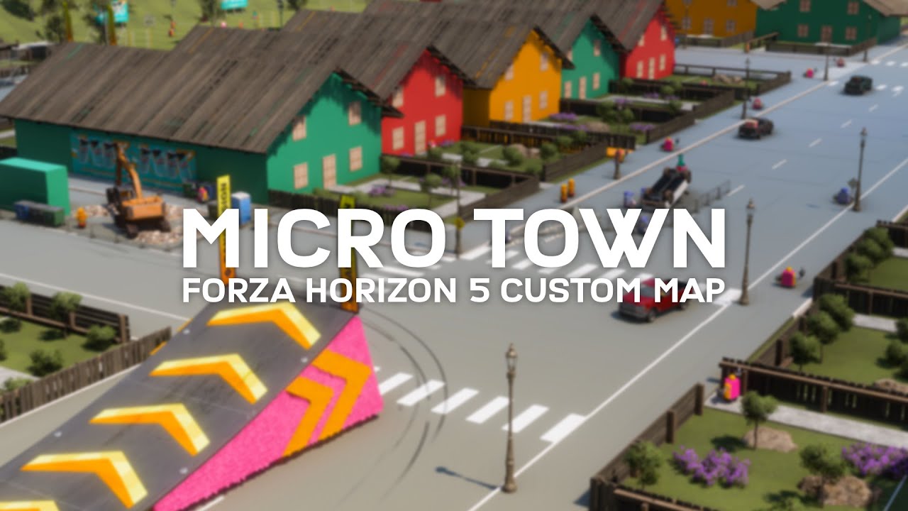 Micro Town | Forza Horizon 5 | Custom EventLab Map [SOLO] Trailer - YouTube