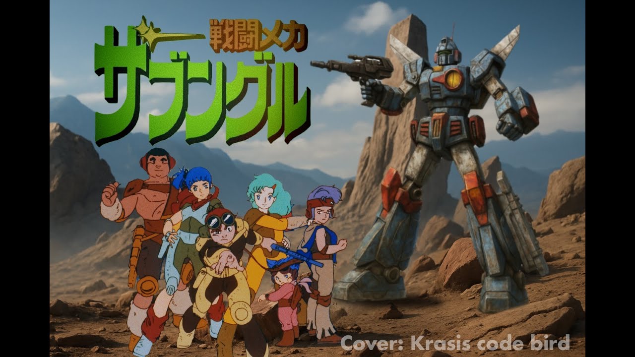 疾風ザブングル (Cover: krasis code bird) 戦闘メカ ザブングル オープニング BLUE GALE XABUNGLE - YouTube