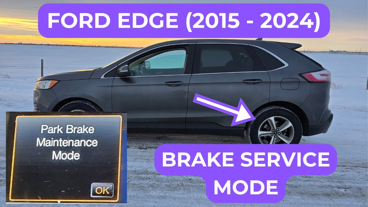 Ford Edge - HOW TO ENTER PARK BRAKE SERVICE MODE (2015 - 2024) - YouTube