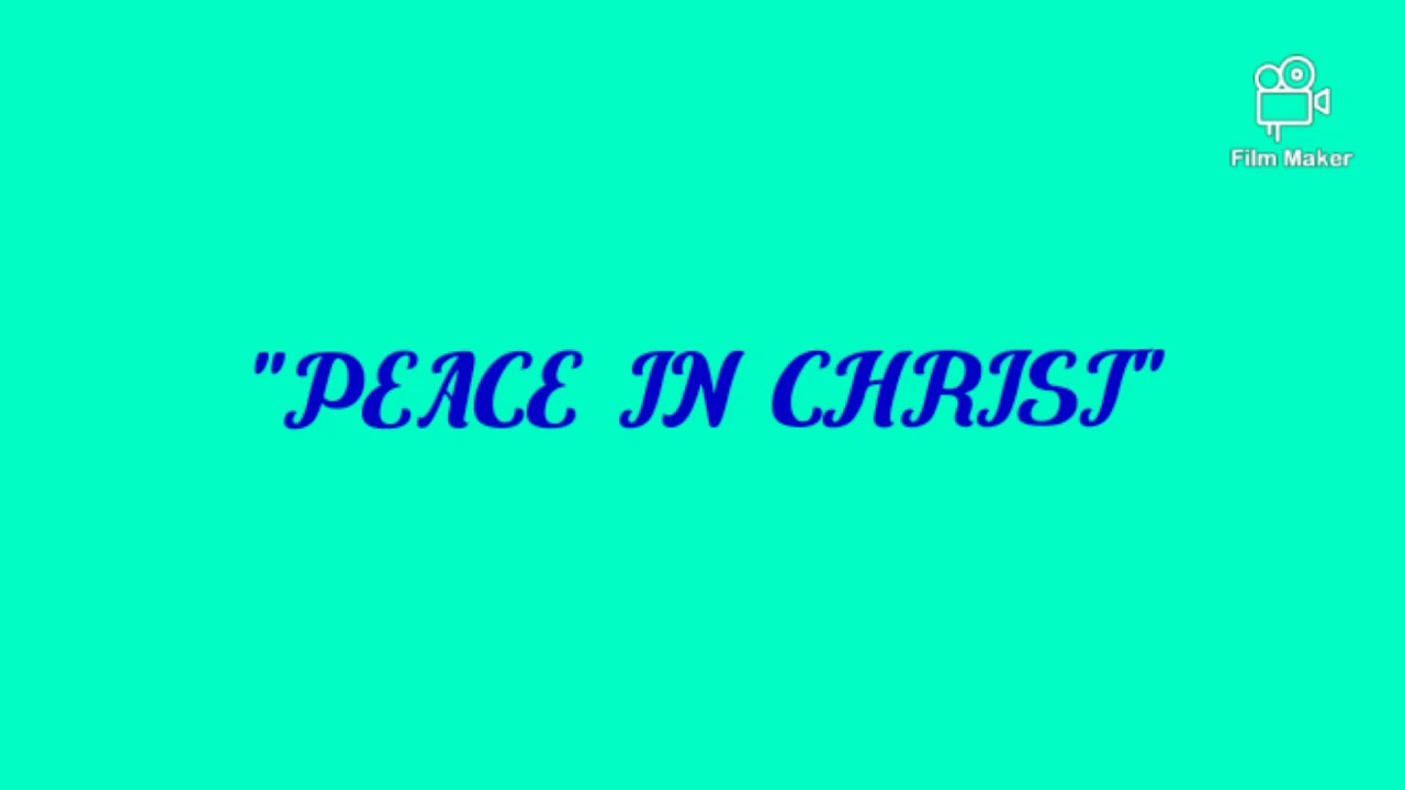 Peace in Christ (lyrics) - YouTube