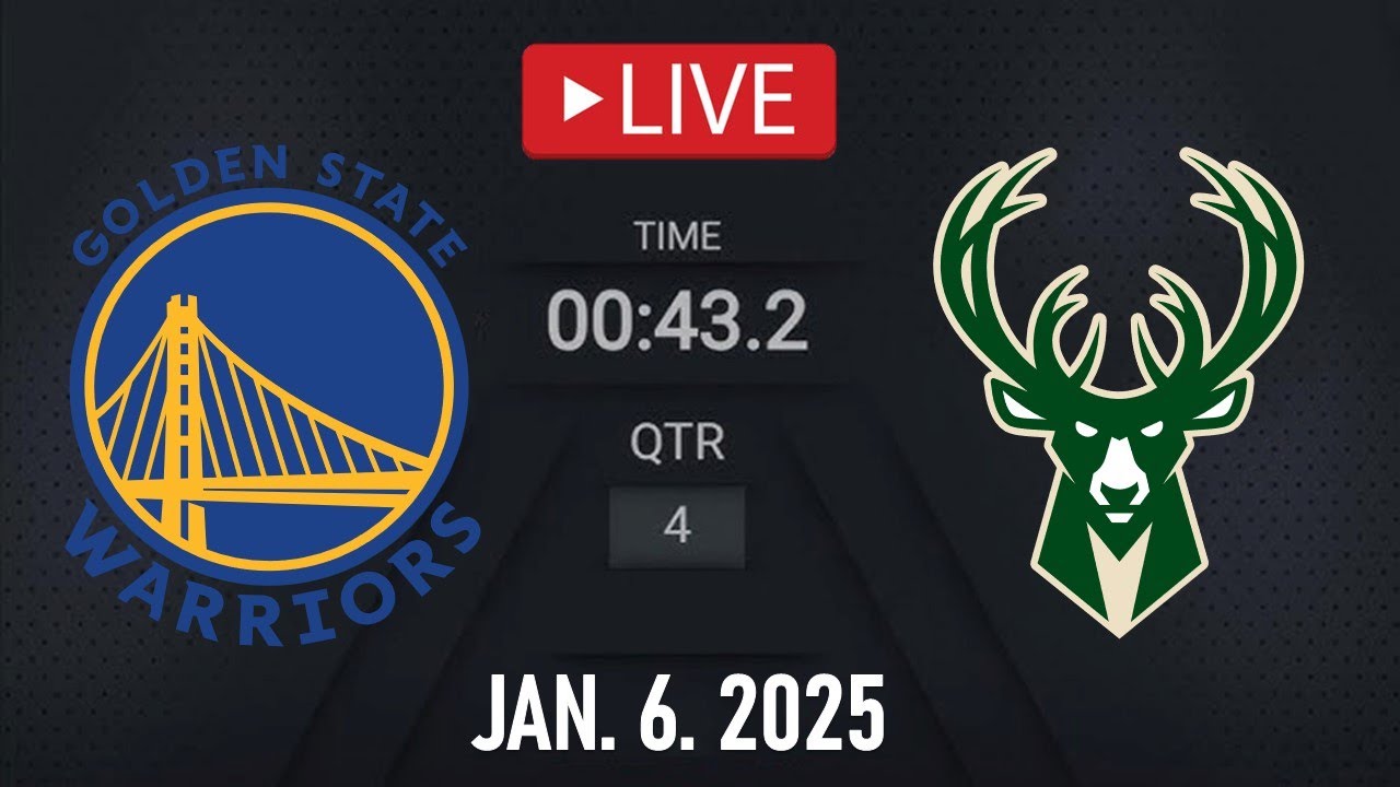 LIVE! Golden State Warriors vs Milwaukee Bucks | January 6, 2025 ...