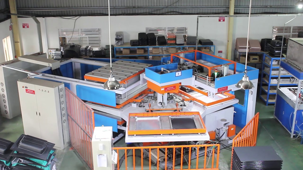 EXO LUGGAGE WORKS - VACUUM MOLDING MACHINE - YouTube