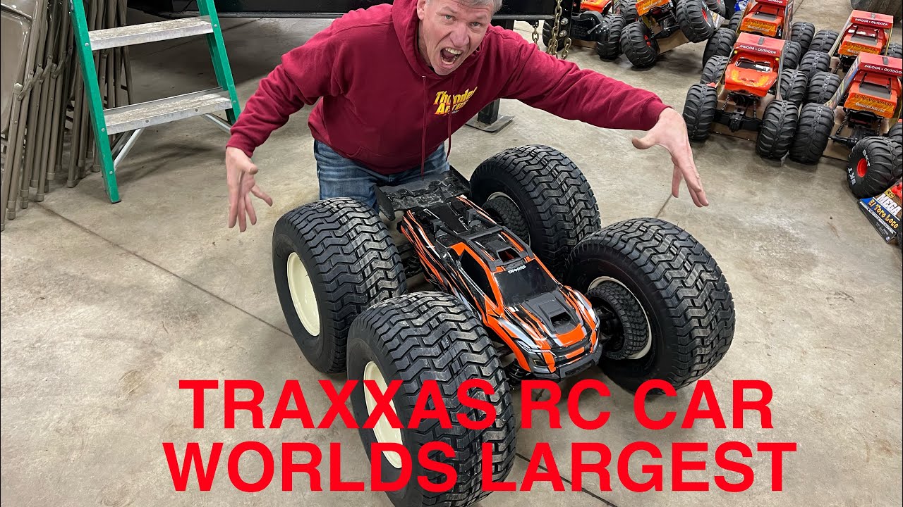 TRAXXAS XRT WORLDS LARGEST RC CAR!!!! KEVIN TALBOT OURS IS BIGGER ...