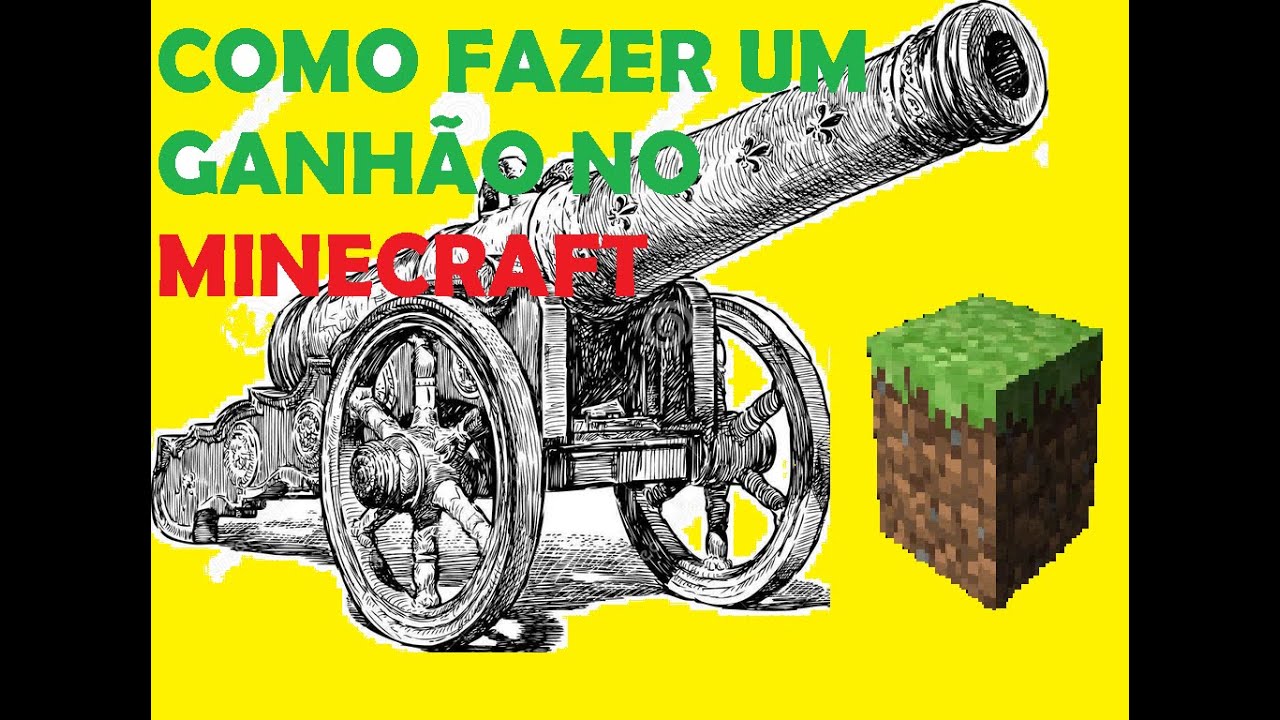 Como fazer um canhão no minecraft - YouTube
