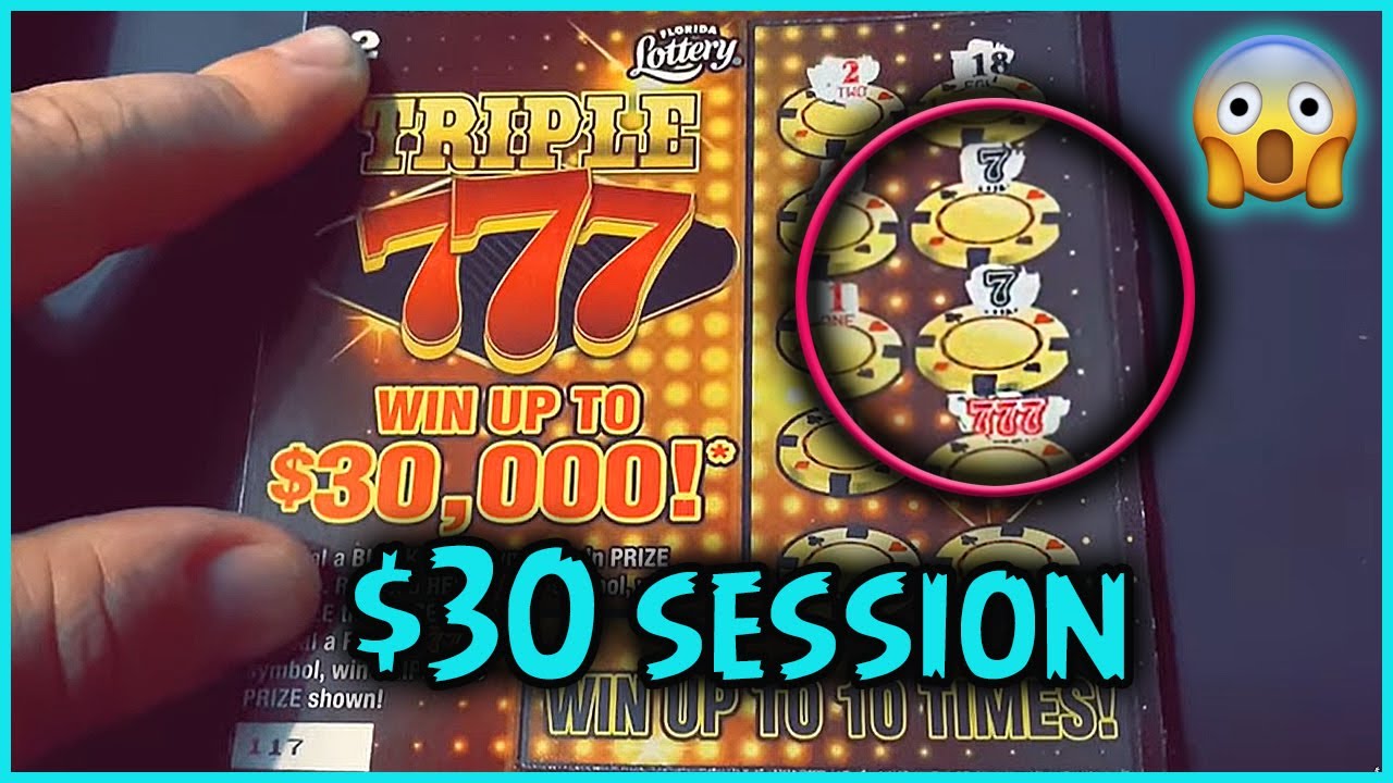 $30 SESSION OF THE $2 TRIPLE 777 TICKET!! - YouTube