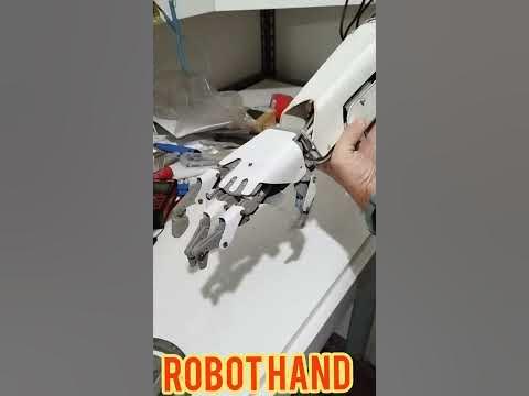 ROBOT HAND controlled with Arduino. #robot #handmade #robotic #arduino ...