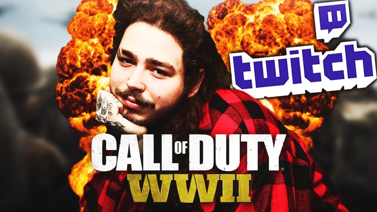 Post Malone's FIRST Twitch Stream! (First Game of Call Of Duty) - YouTube