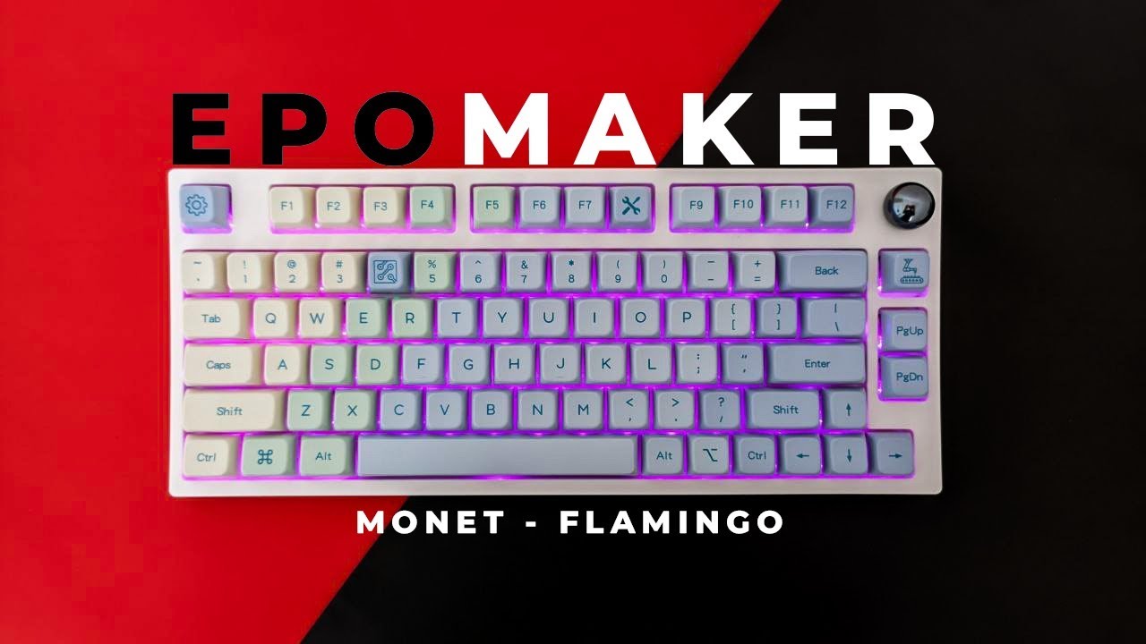 Epomaker TH80 Monet switch FLAMINGO - Umboxing e primeiras impressões ...