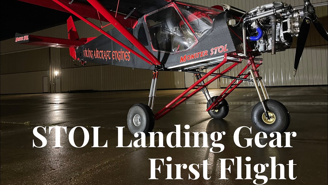 STOL Landing Gear First Flight - YouTube