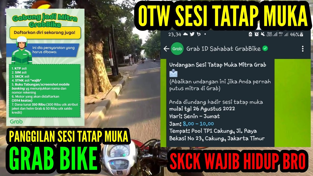 OTW PANGGILAN SESI TATAP MUKA GRAB BIKE TPI POOL CAKUNG AGUSTUS 2022 ...