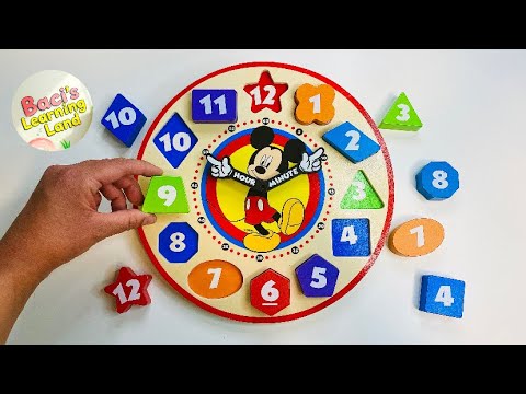 Learn to Tell Time, Count & Recognize Numbers | Fun Clock Puzzle for ...