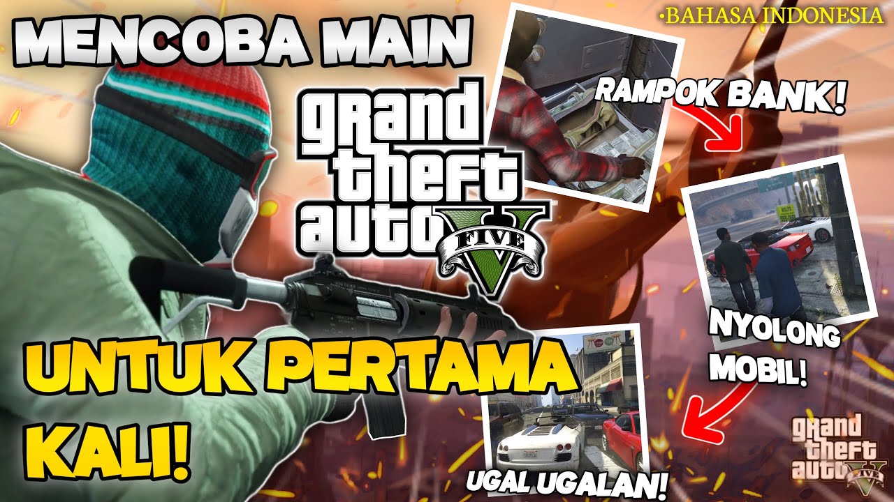 HAMPIR 10 TAHUN,AKHIRNYA AKU BISA NYOBAIN MAIN GTA V UNTUK PERTAMA ...