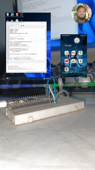 Raspberry Pi Pico W Board Micropython Crash Course Day 18 | Control RGB LED from Smartphone Part ...