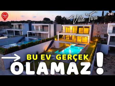 OLAMAZ ! BU EV GERÇEK | 5+2 Tripleks, Infinity Havuz ve Deniz Manzarası! /Kuşadası Satılık Villa
