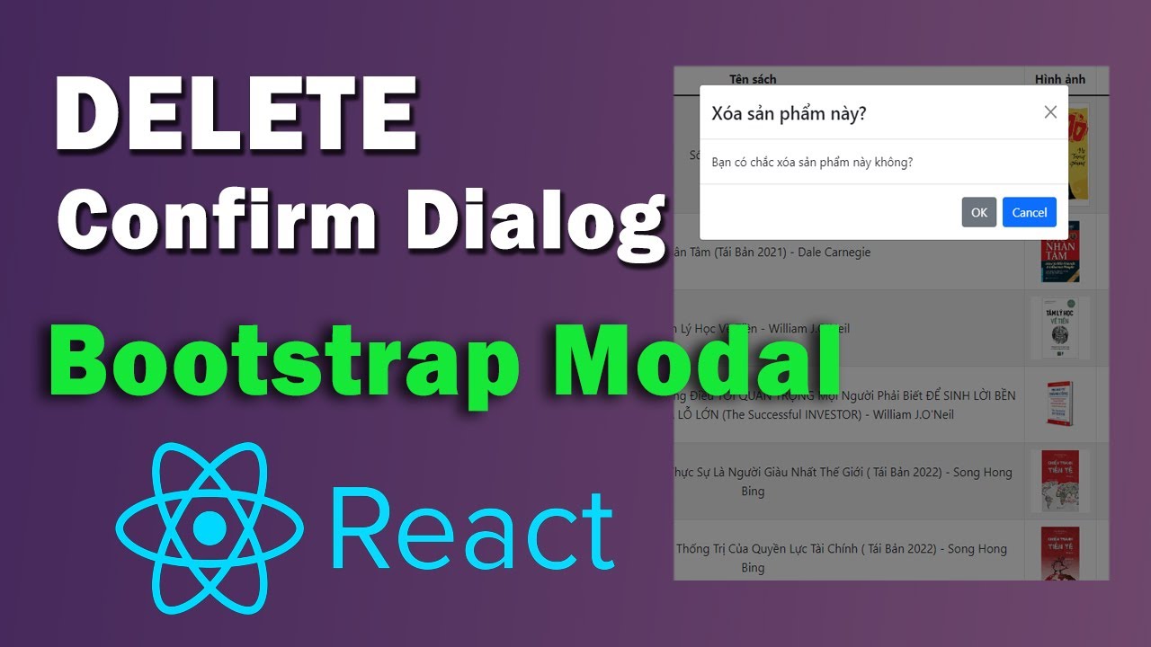 Delete Confirmation Modal In Reactjs Youtube 6318