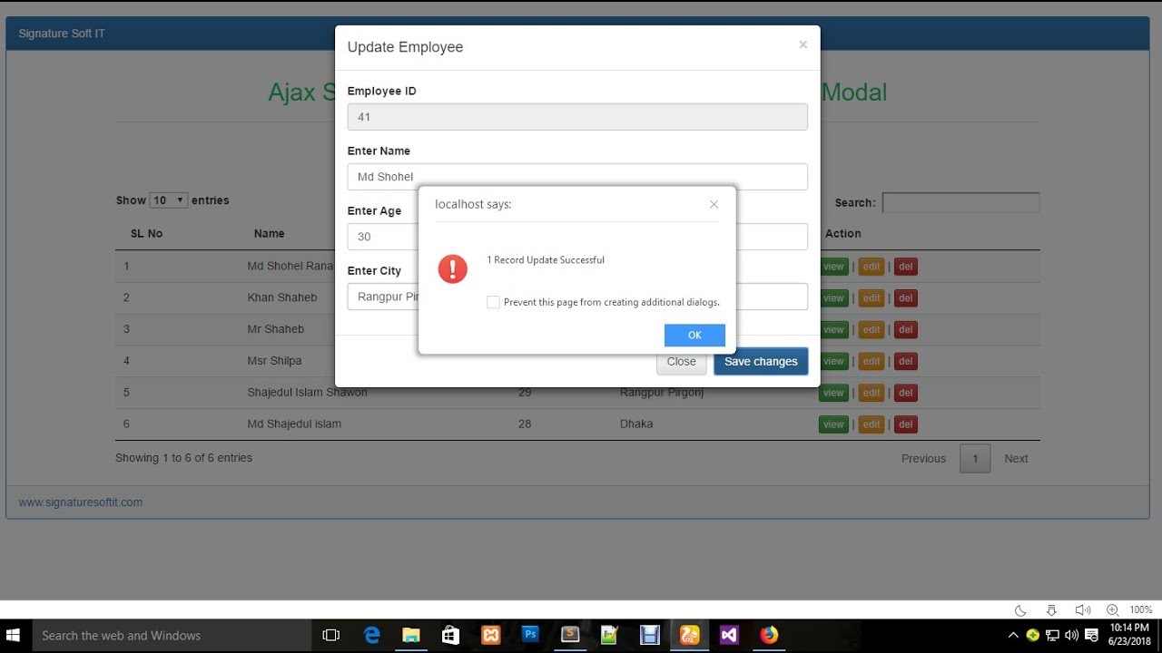Ajax Insert Save View Edit Update Delete With Bootstrap Modal 5083