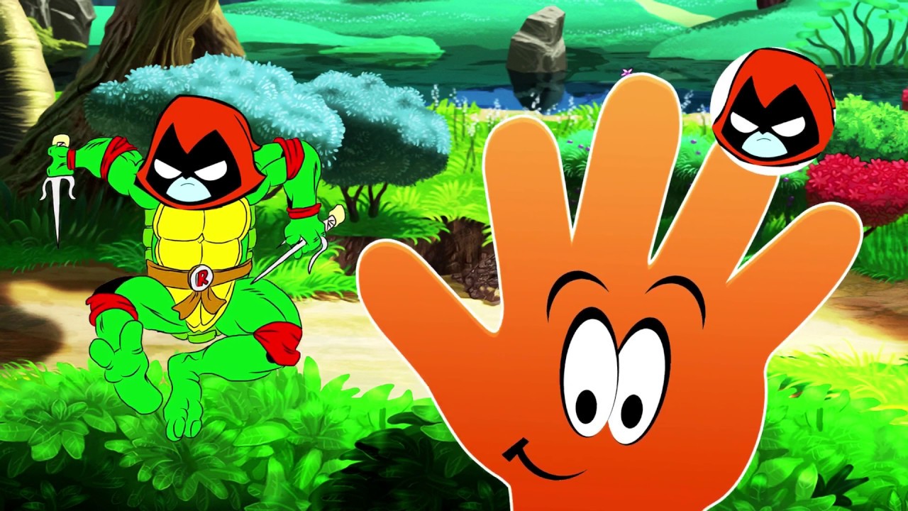 Teenage Mutant Ninja Turtles/ Teen Titans Go FINGER FAMILY Songs ...