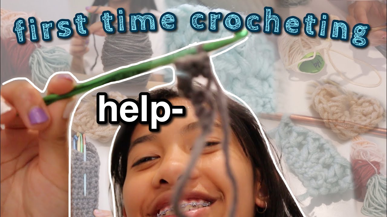 i tried crocheting for the first time - YouTube