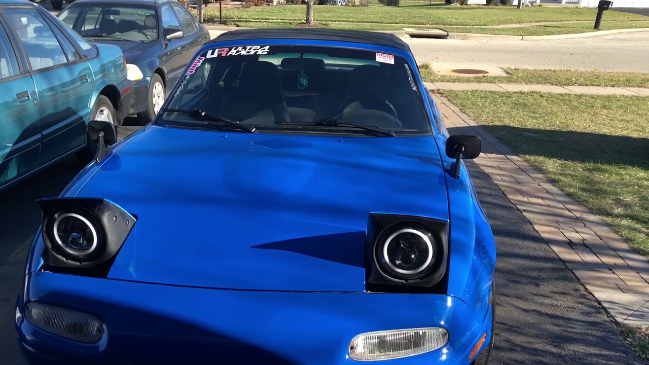 Sideskirts install on Miata - YouTube