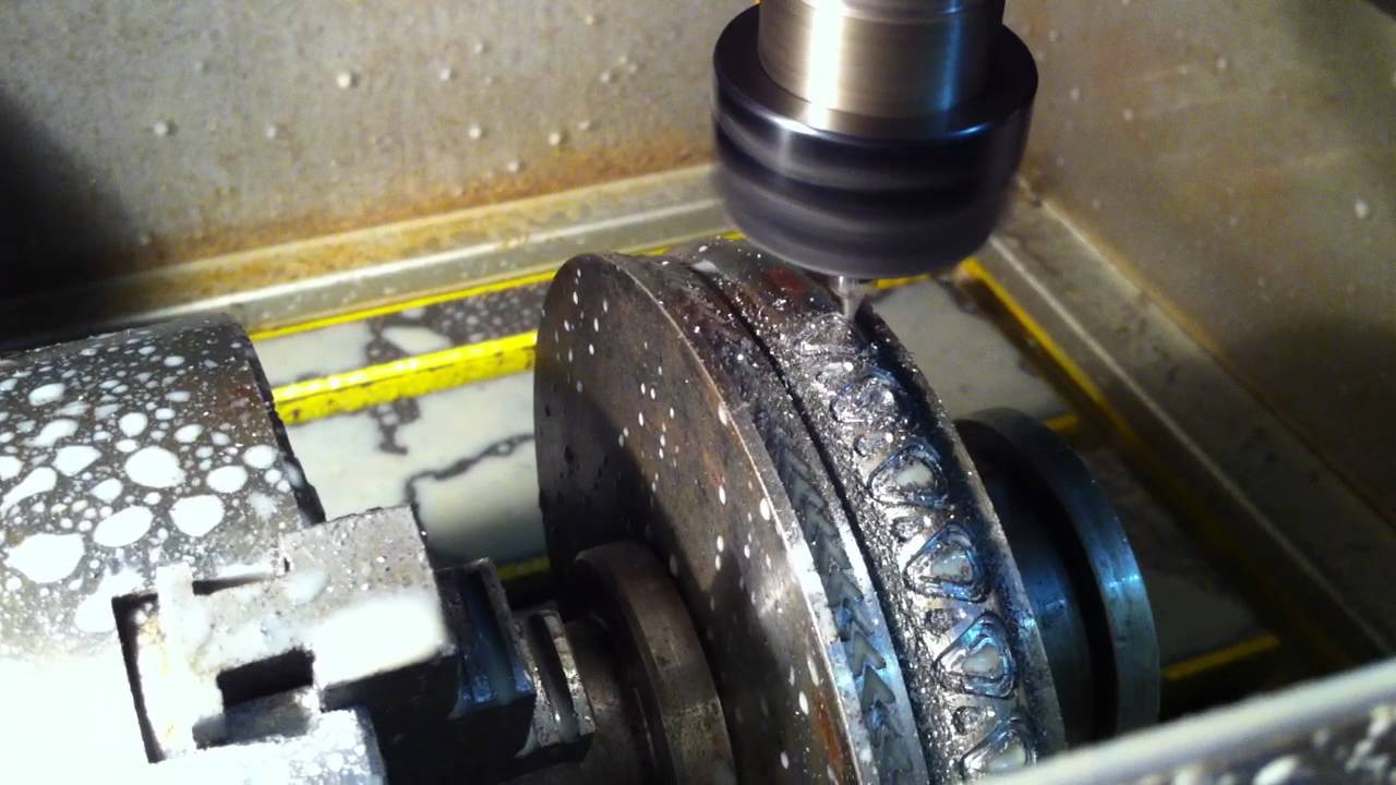Embossing Roller CNC Machining - YouTube