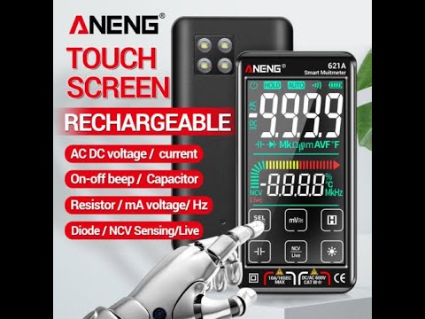 UNBOXING ANENG 621A PANTALLA TÁCTIL MULTIMETRO INTELIGENTE + PRUEBA DE ...