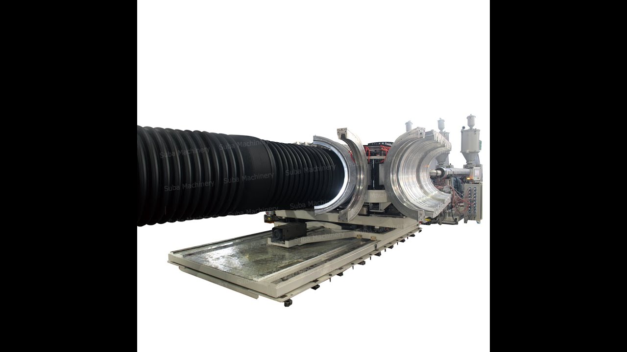 Corrugated Pipe Extrsuion Line - high speed - horizontal structure ...