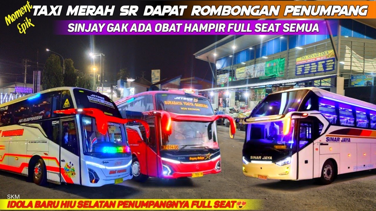 TAXI MERAH SR DAPAT ROMBONGAN PENUMPANG📌HIU SELATAN FULL SEAT||SINJAY ...