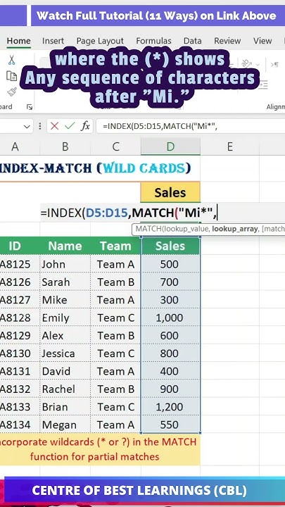 Use Index match to filter partial matched data in Excel #exceltips #exceltrick #exceltutorial ...