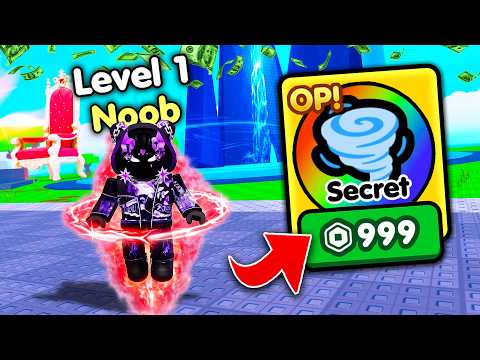 Starting Over as NOOB with OP SECRET in Spin Ascension! (Roblox)
