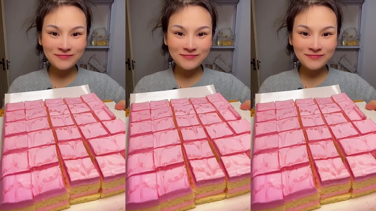 ASMR🍰Square cream cake🍰 (soft and waxy sound) 크림 케ց 먹방 MUKBANG ...