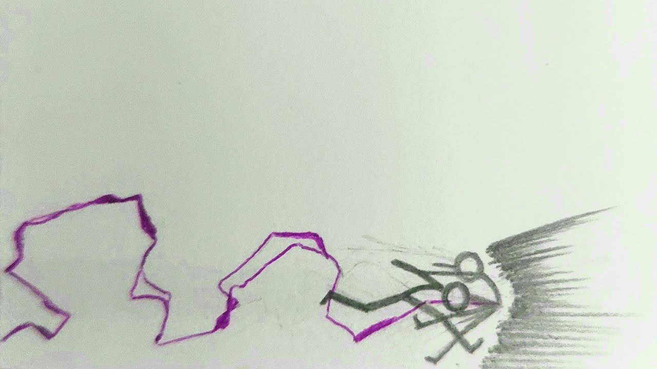 Stickman Fight flipbook animation Stopmotion - YouTube