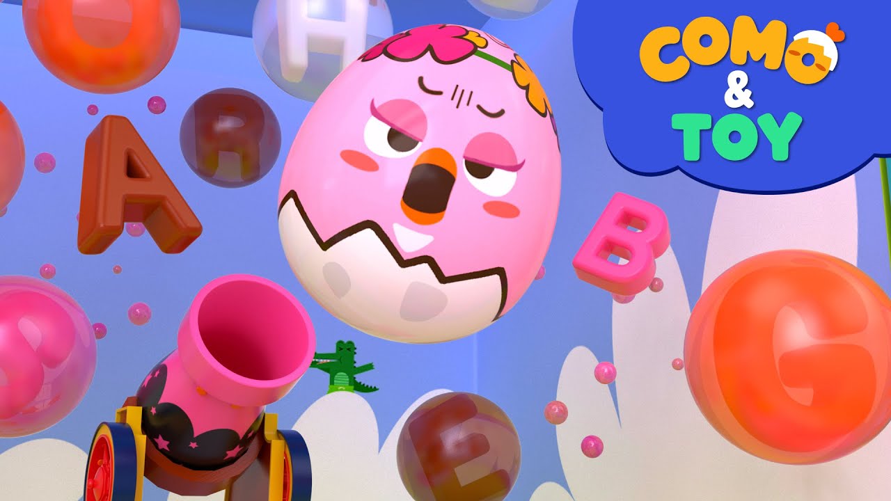 Como | Alphabet Bubble 2 | Learn colors and words | Cartoon video for ...
