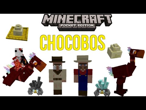 CHOCOBOS PARA MINECRAFT PE [CHOCOCRAFT] - YouTube