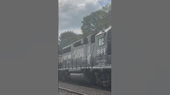 (UNEXPECTED)NS 4053 AC44C6M leads NS 10K w/ NS 5669 GP38-2”Operation Lifesaver” trailing!(Friendly)