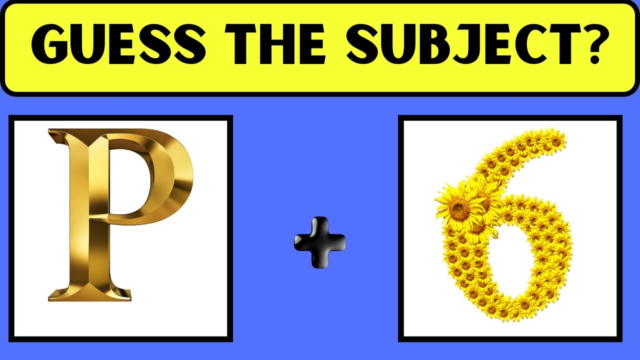 Guess the Subject quiz | Brain game | Riddles with answers | Puzzle ...