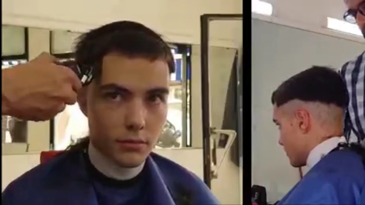 Great Barber Uncle Julien Haircut Man in Salon - YouTube
