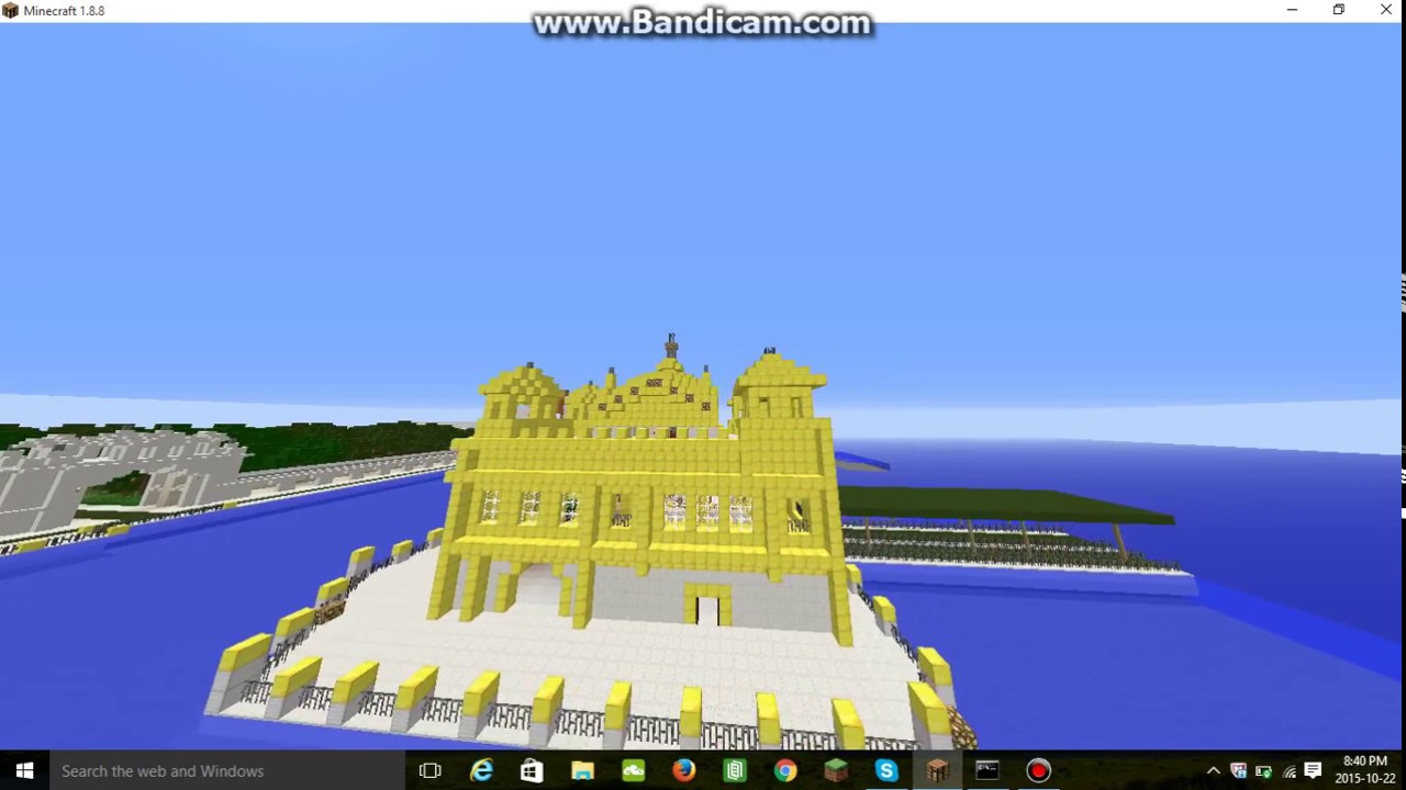Minecraft Golden Temple With Complex By Jagdeep Singh - YouTube
