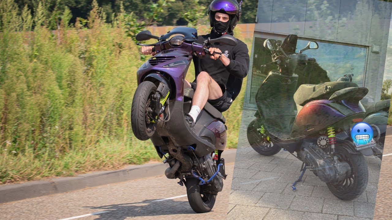 Zip 180cc stage 2 Pov ride (wheelie) - YouTube