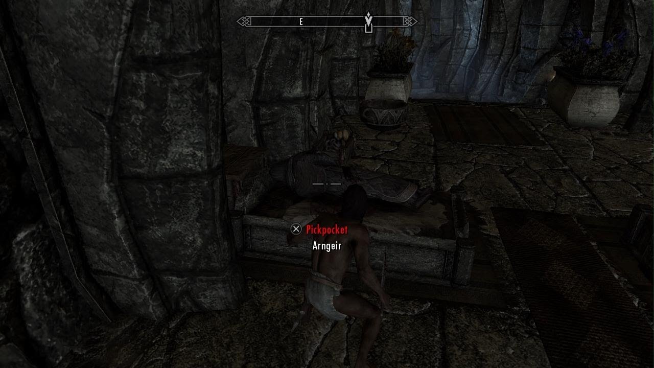 Skyrim: Level Up using a sneak attack - YouTube