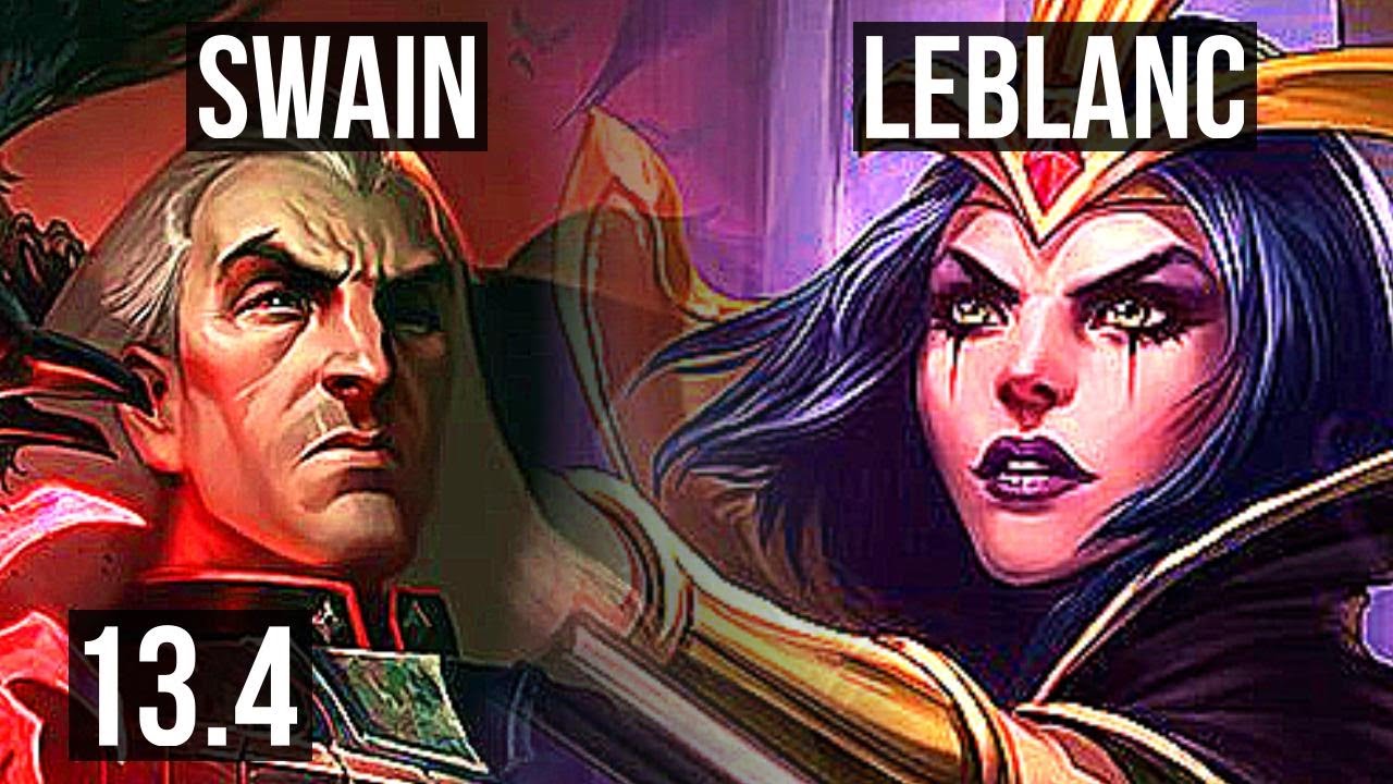 SWAIN vs LEBLANC (MID) | 9/1/4, 700+ games, Legendary, 1.1M mastery ...