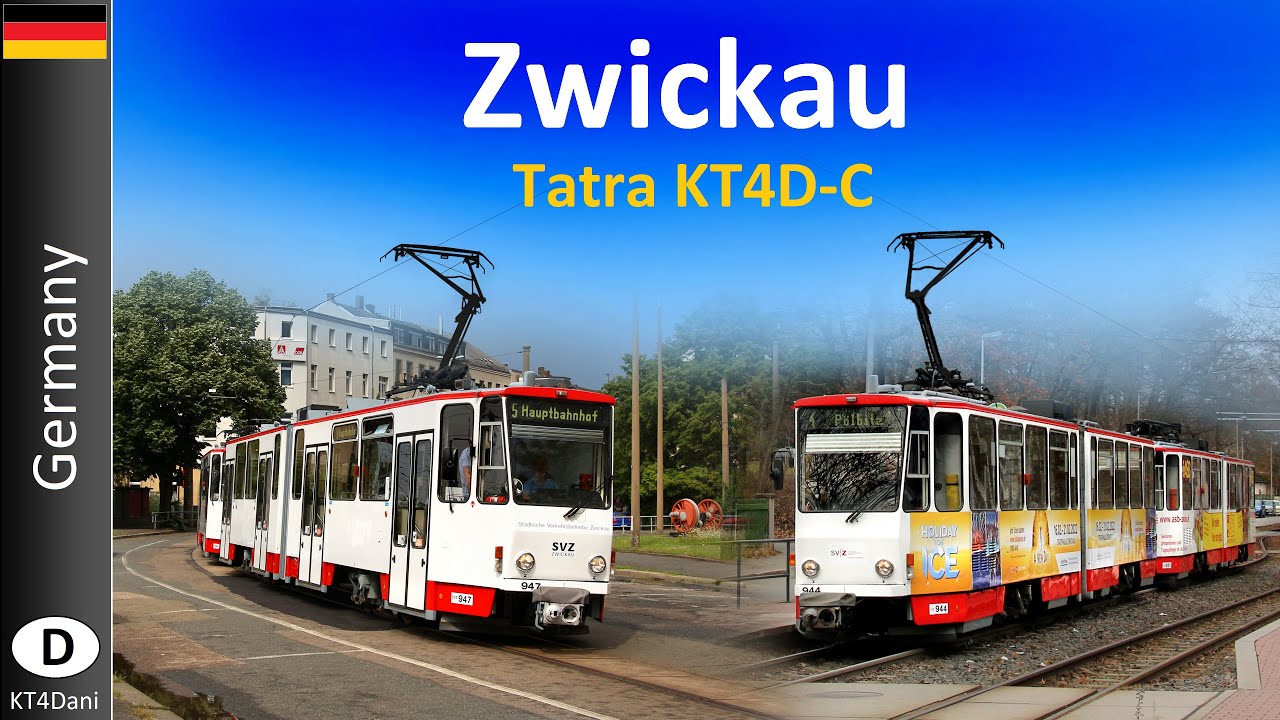 【4K】ZWICKAU TRAM - Tatra KT4D-C (2021) - YouTube
