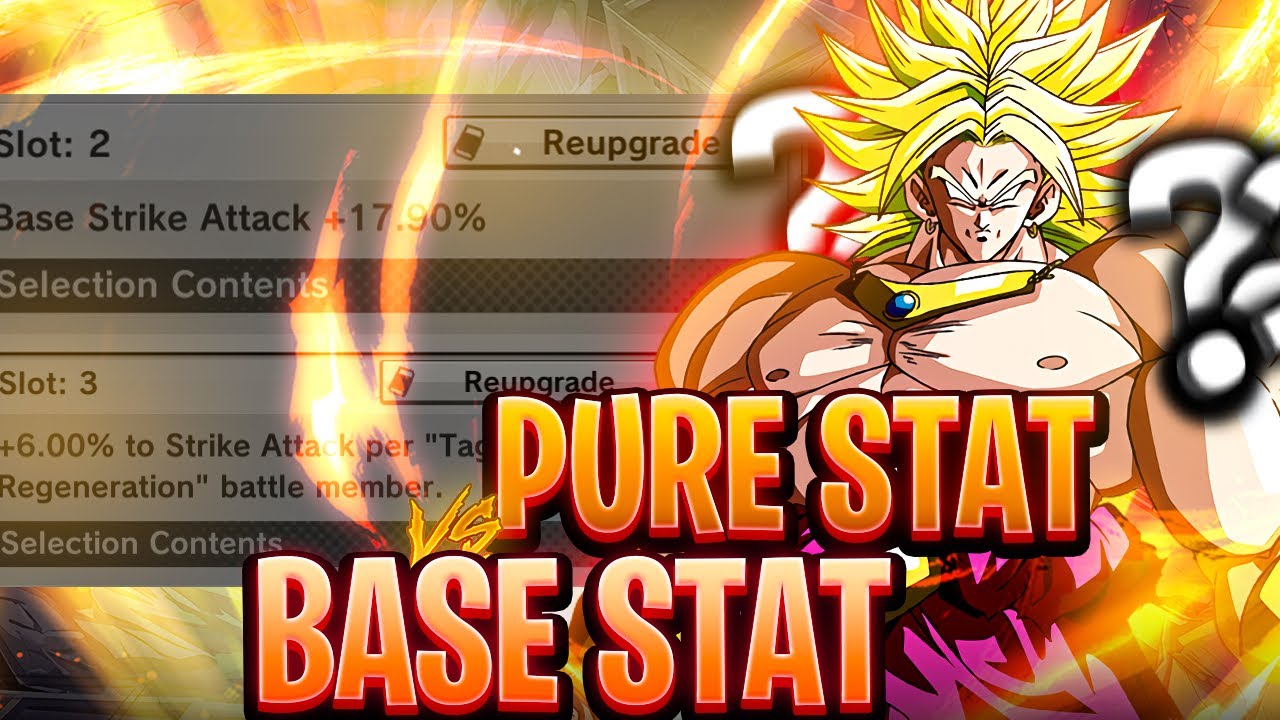 EVERY DB LEGENDS PLAYER SHOULD KNOW ABOUT THIS! BASE VS PURE STAT ...