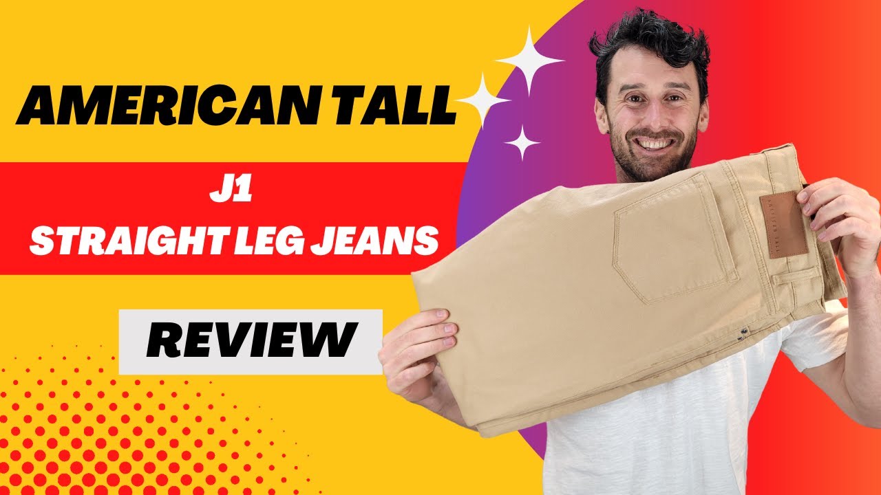 American Tall J1 Straight Leg Jeans Review [6'7/201cm Tall Guy] - YouTube