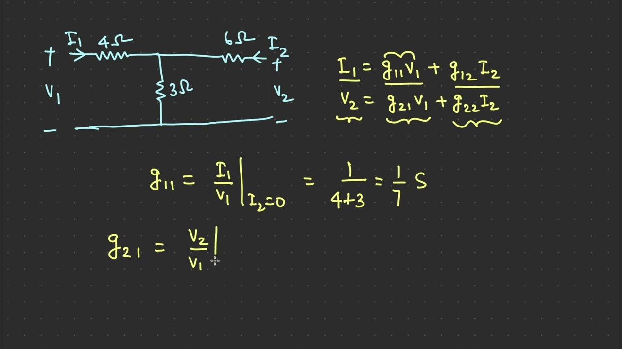 Equivalent circuit of g-parameters and solving problems for finding g-parameters of two port ...