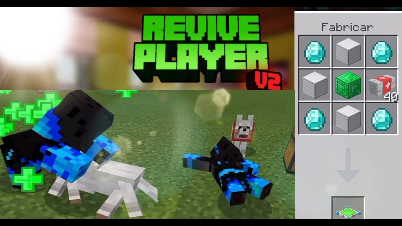 REVIVE PLAYER V2 addon para revivir a tus amigos | MINECRAFT 1.16, 1.17 ...