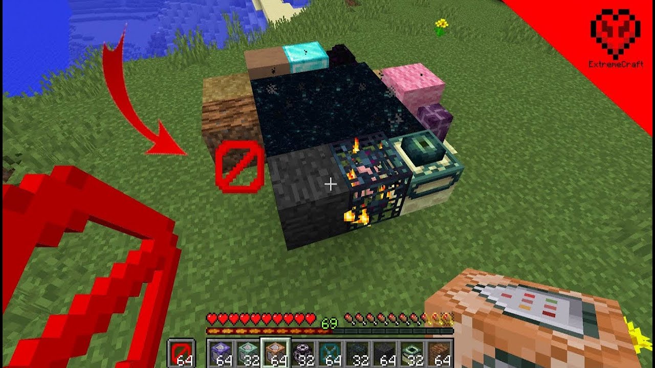 I Collected Every Illegal Items & Blocks In Minecraft | Extremecraft ...
