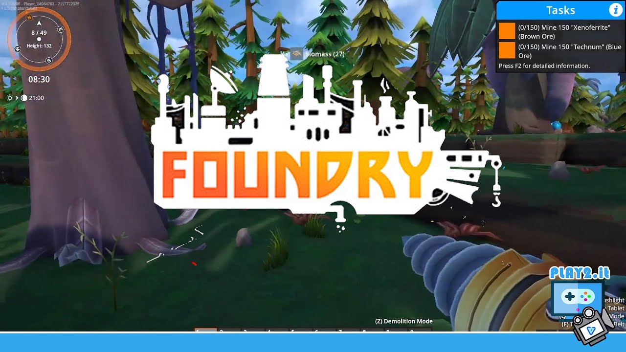 Foundry - craft, mine, kill, build your factory - gameplay - YouTube