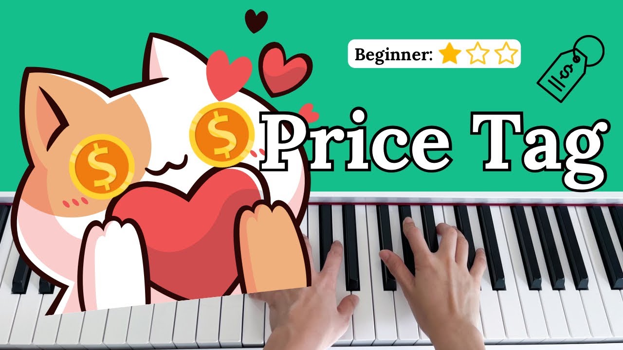Price Tag - Jessie J. ft. B.o.B⎮Easy Slow Piano Tutorial - YouTube